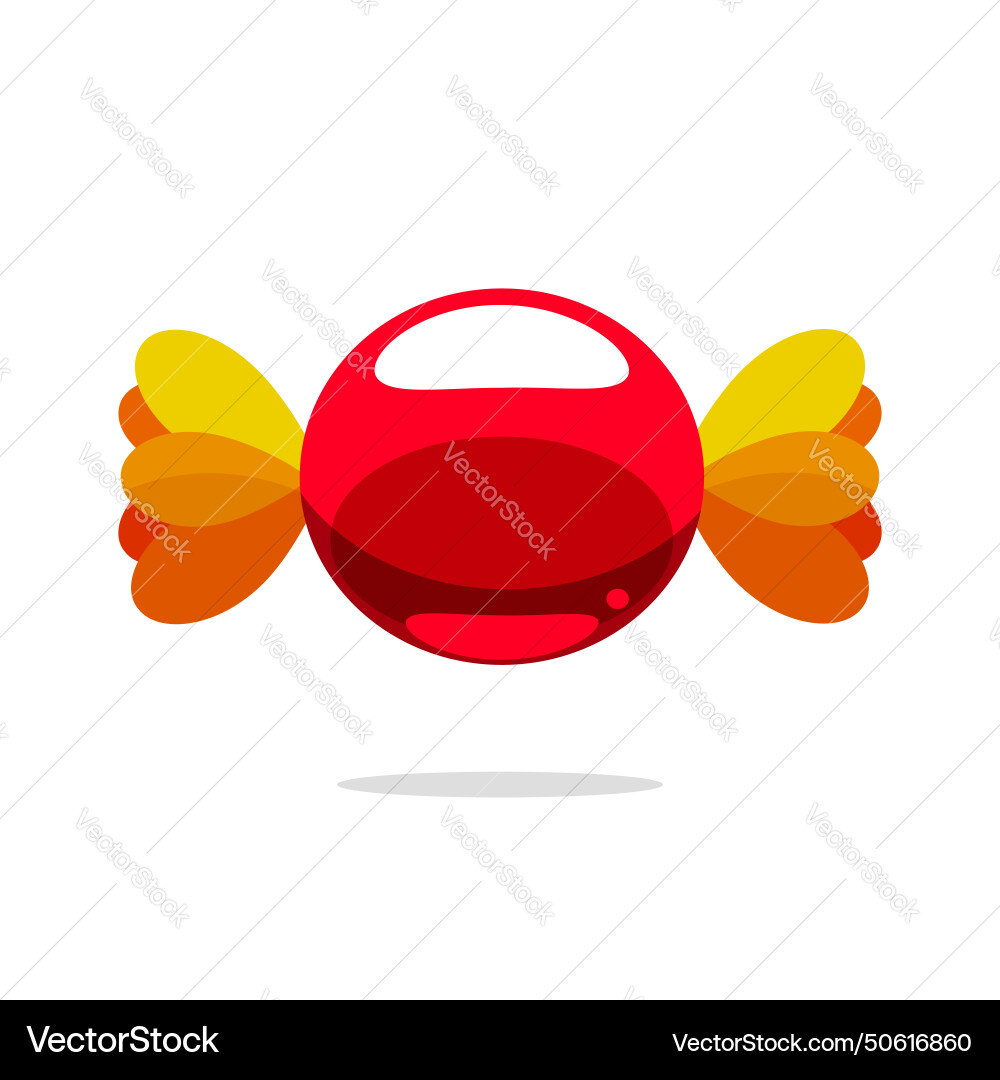 Abstract logo design for sweets candy Royalty Free Vector
