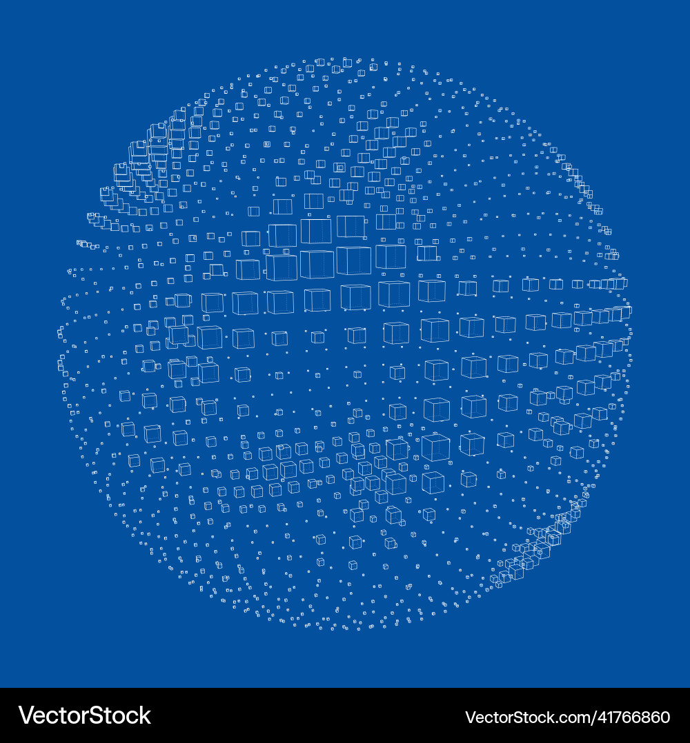 Abstract sphere background Royalty Free Vector Image