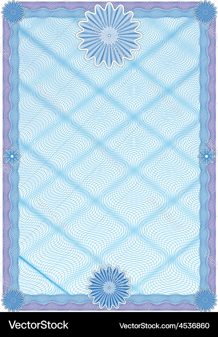 Certificates with guilloche security pattern Vector Image