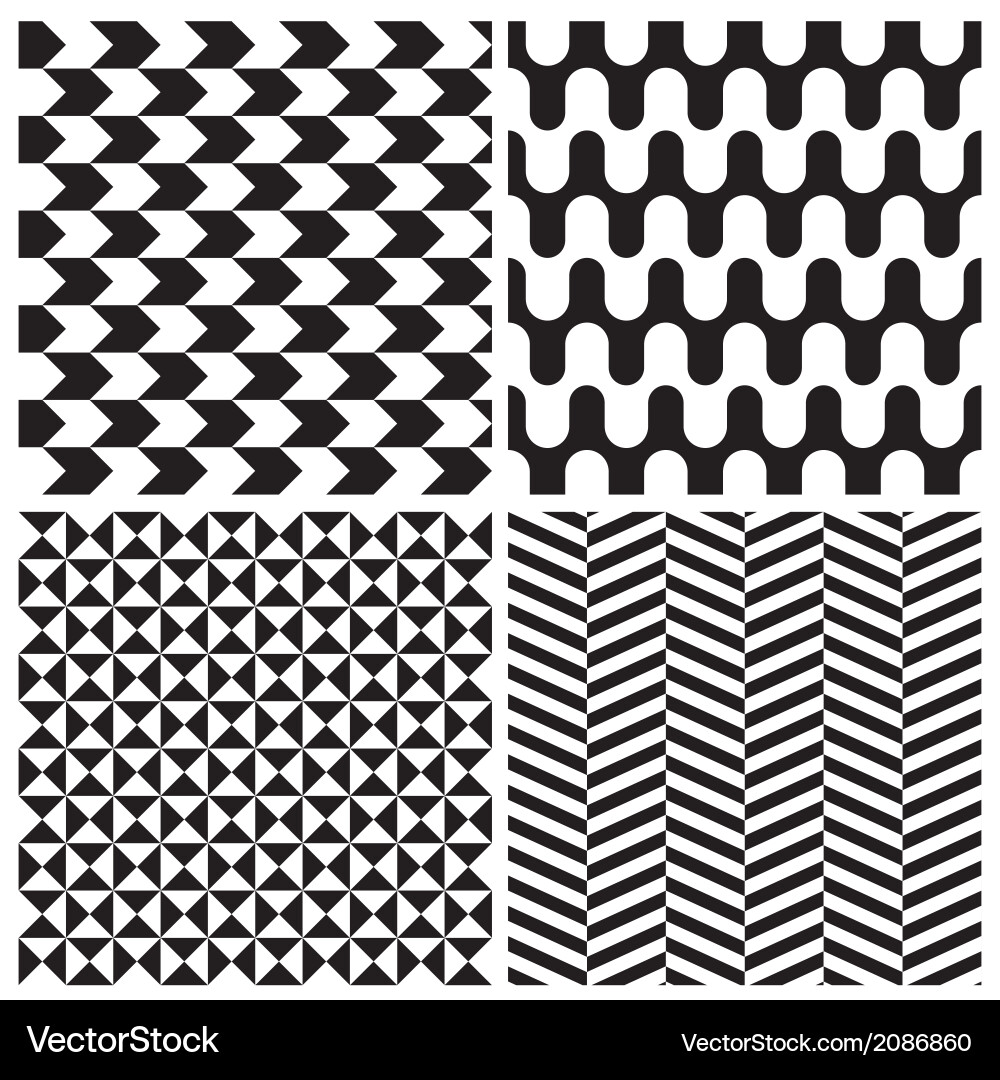 Set patterns 4 Royalty Free Vector Image - VectorStock