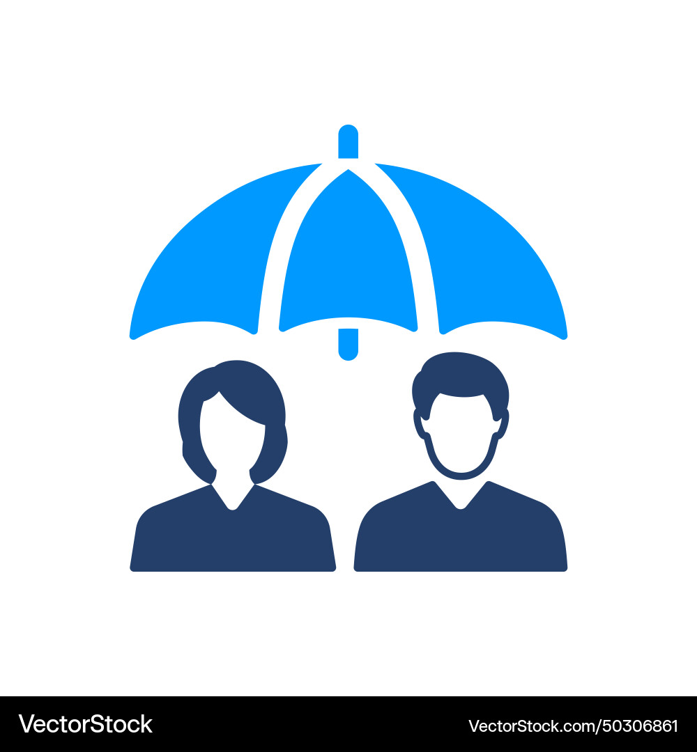 Family insurance icon Royalty Free Vector Image