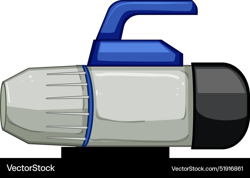 Technician vacuum pump cartoon Royalty Free Vector Image