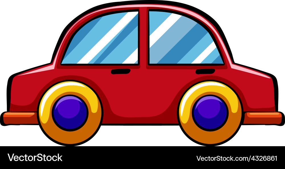 Toy car Royalty Free Vector Image - VectorStock
