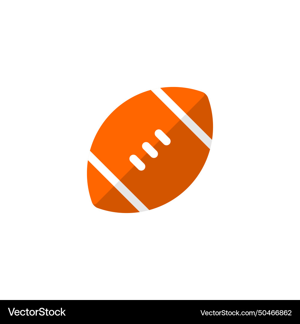 American football flat design Royalty Free Vector Image
