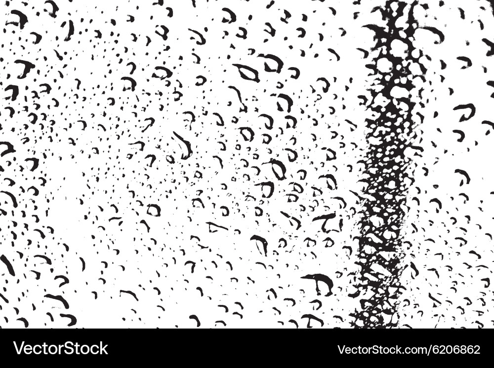 Raindrop Texture - Distressed Water Stain Vector Image