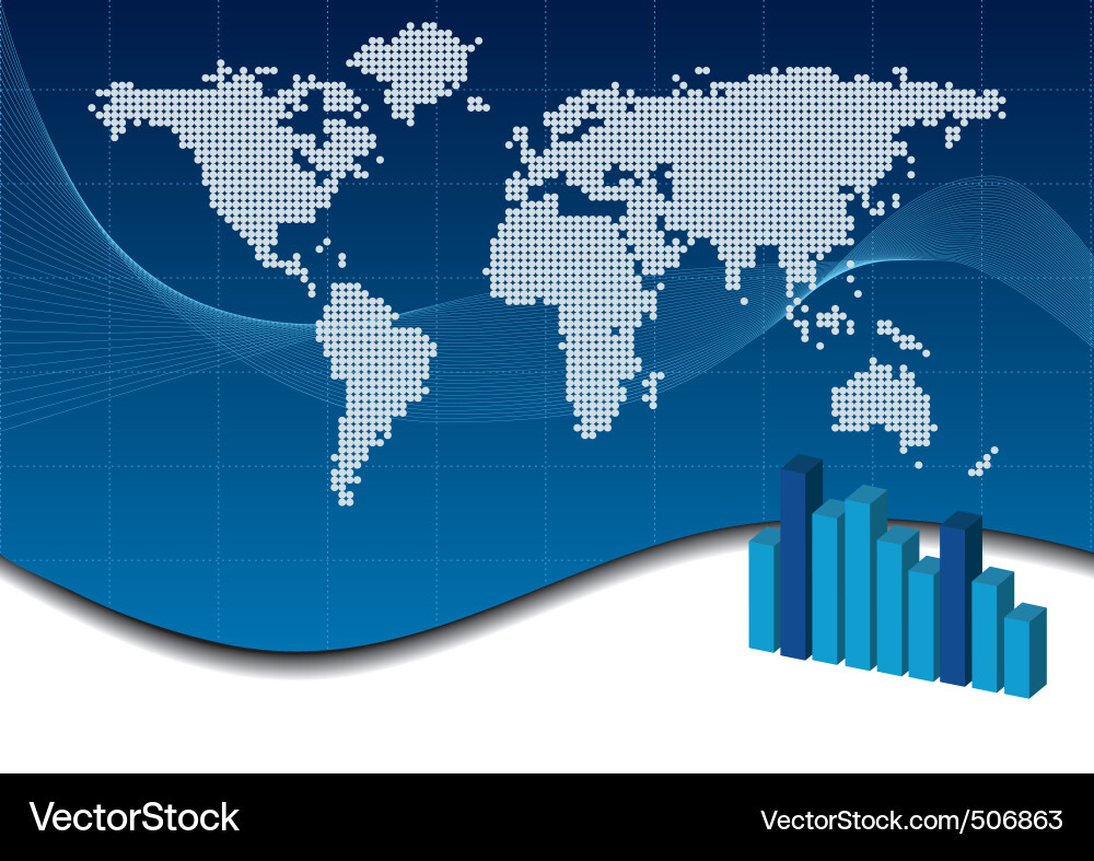 Business Charts & Data Background Royalty Free Vector