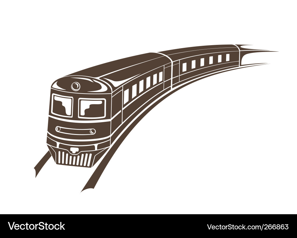 Zug Lizenzfreies Vektorbild - VectorStock