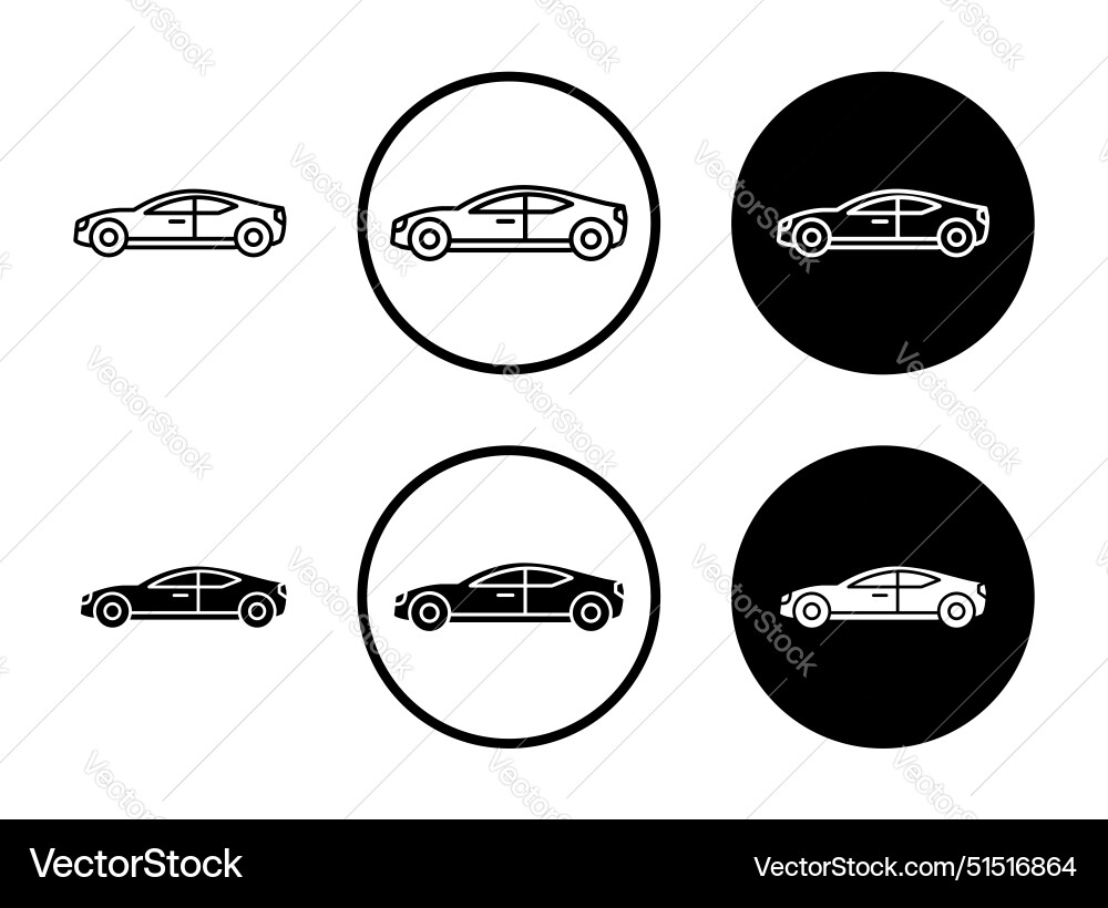 Car side view icon Royalty Free Vector Image - VectorStock