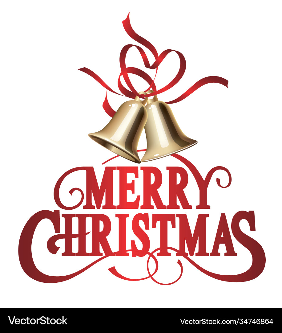 Christmas Bells Logo Royalty Free Vector Image
