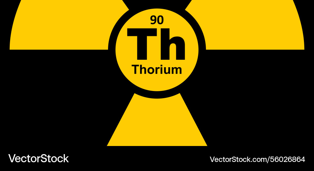 Radioactive elements periodic table of elements Vector Image