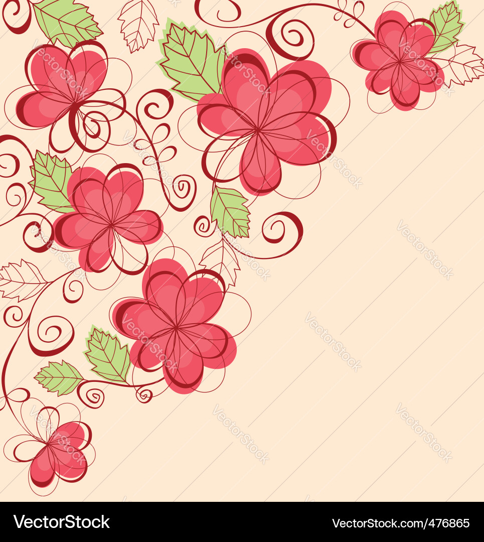 Floral background Royalty Free Vector Image - VectorStock