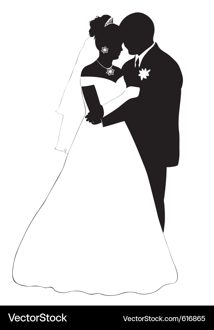 Wedding couple Royalty Free Vector Image - VectorStock