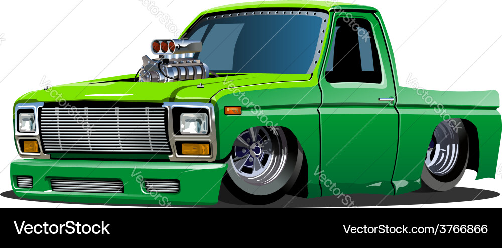 Cartoon lowrider Royalty Free Vector Image - VectorStock