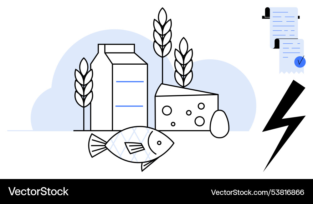 Healthy food sources with energy concept Vector Image