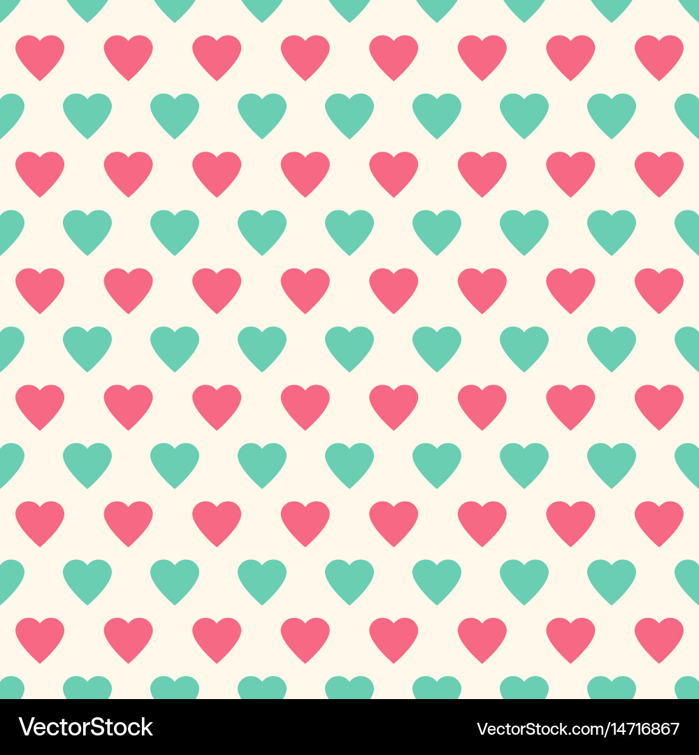 Beautiful seamless pattern with hearts Royalty Free Vector