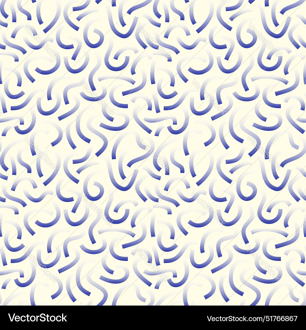 Blue and white gradient curved lines isolated Vector Image