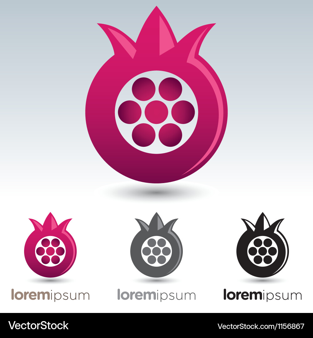 Pomegranate icon Royalty Free Vector Image - VectorStock