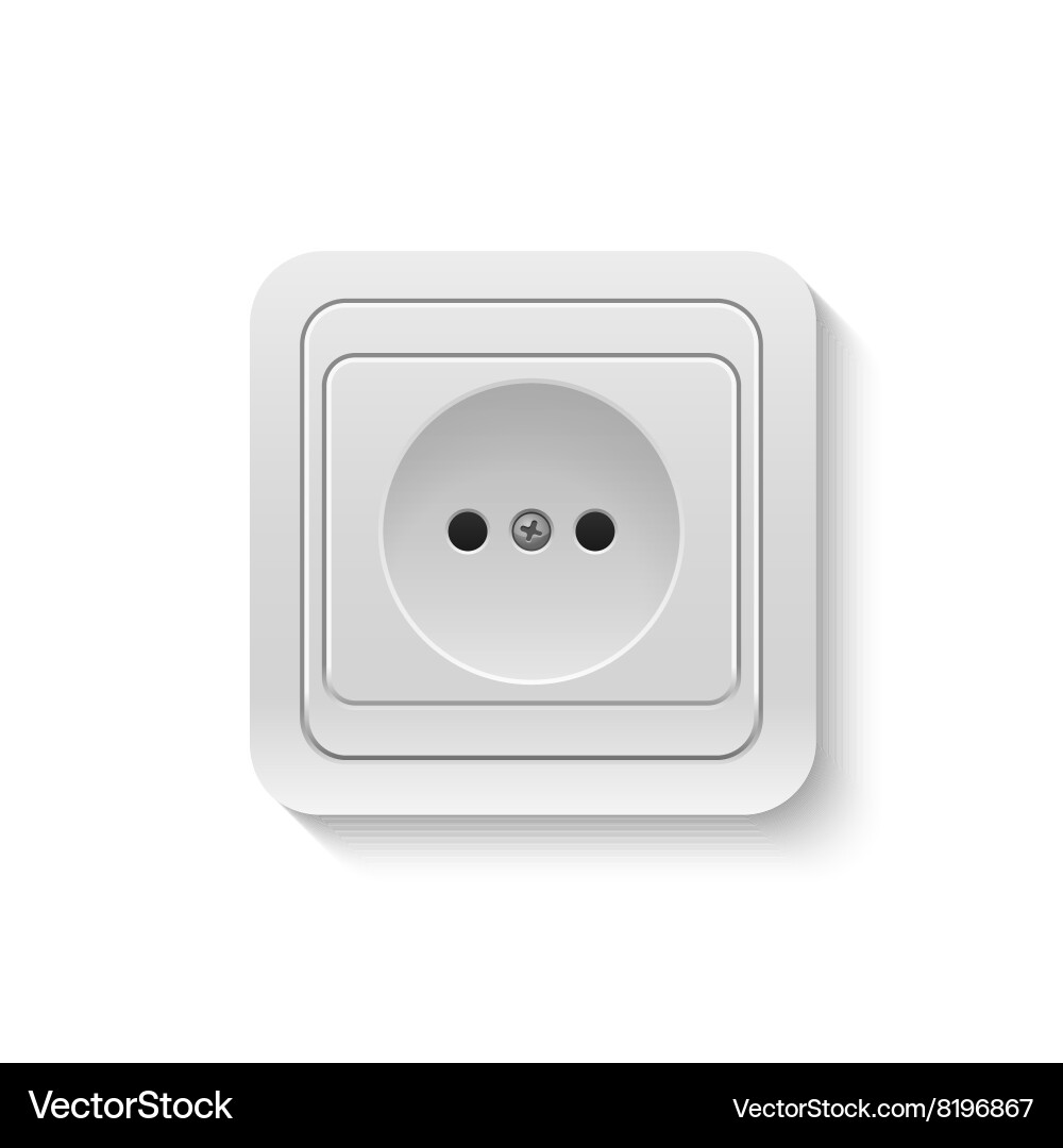 Power socket Royalty Free Vector Image - VectorStock