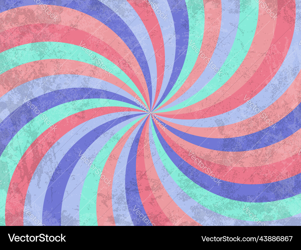 Retro swirl background grunge texture Royalty Free Vector