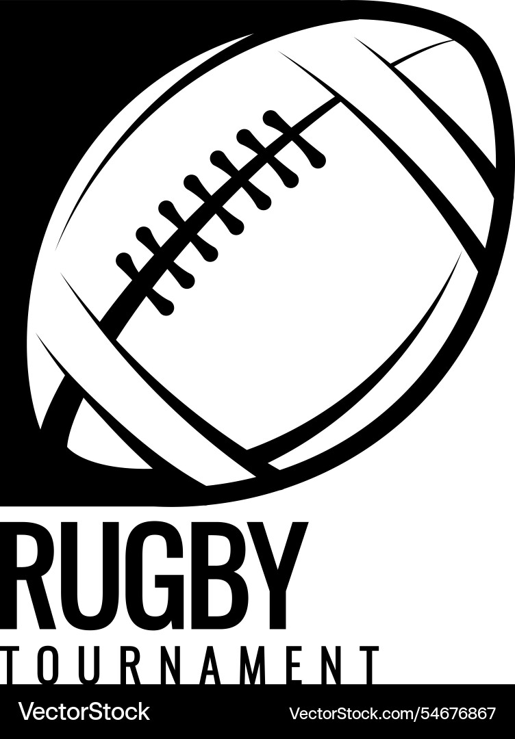 Rugby ball icons Royalty Free Vector Image - VectorStock