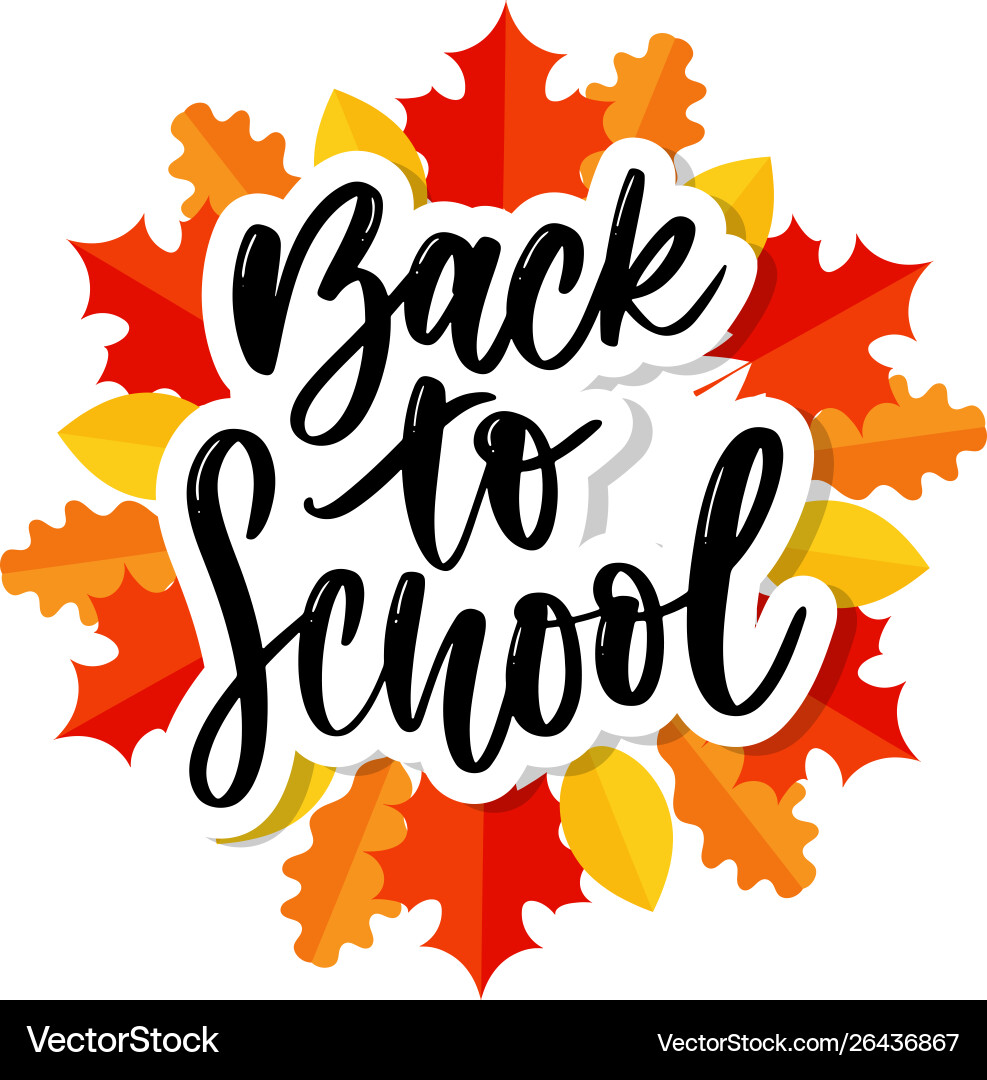 Set welcome back to school labels Royalty Free Vector Image