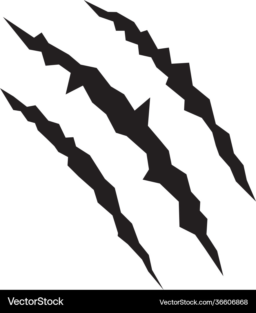 Animal monster claw Royalty Free Vector Image - VectorStock