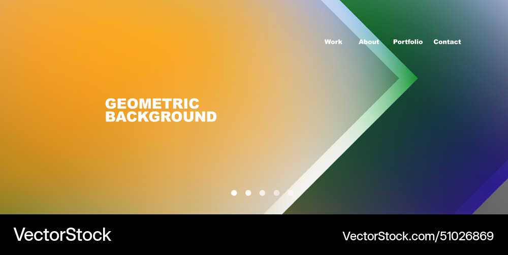 Triangle logo on geometric background Royalty Free Vector