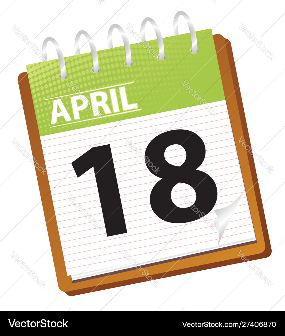 Calendar april Royalty Free Vector Image - VectorStock