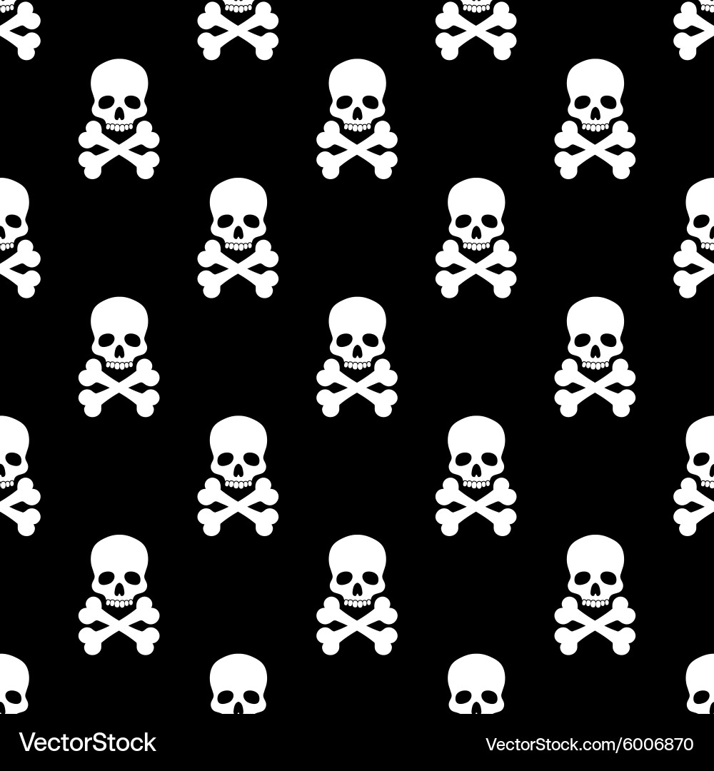 Skull background Royalty Free Vector Image - VectorStock
