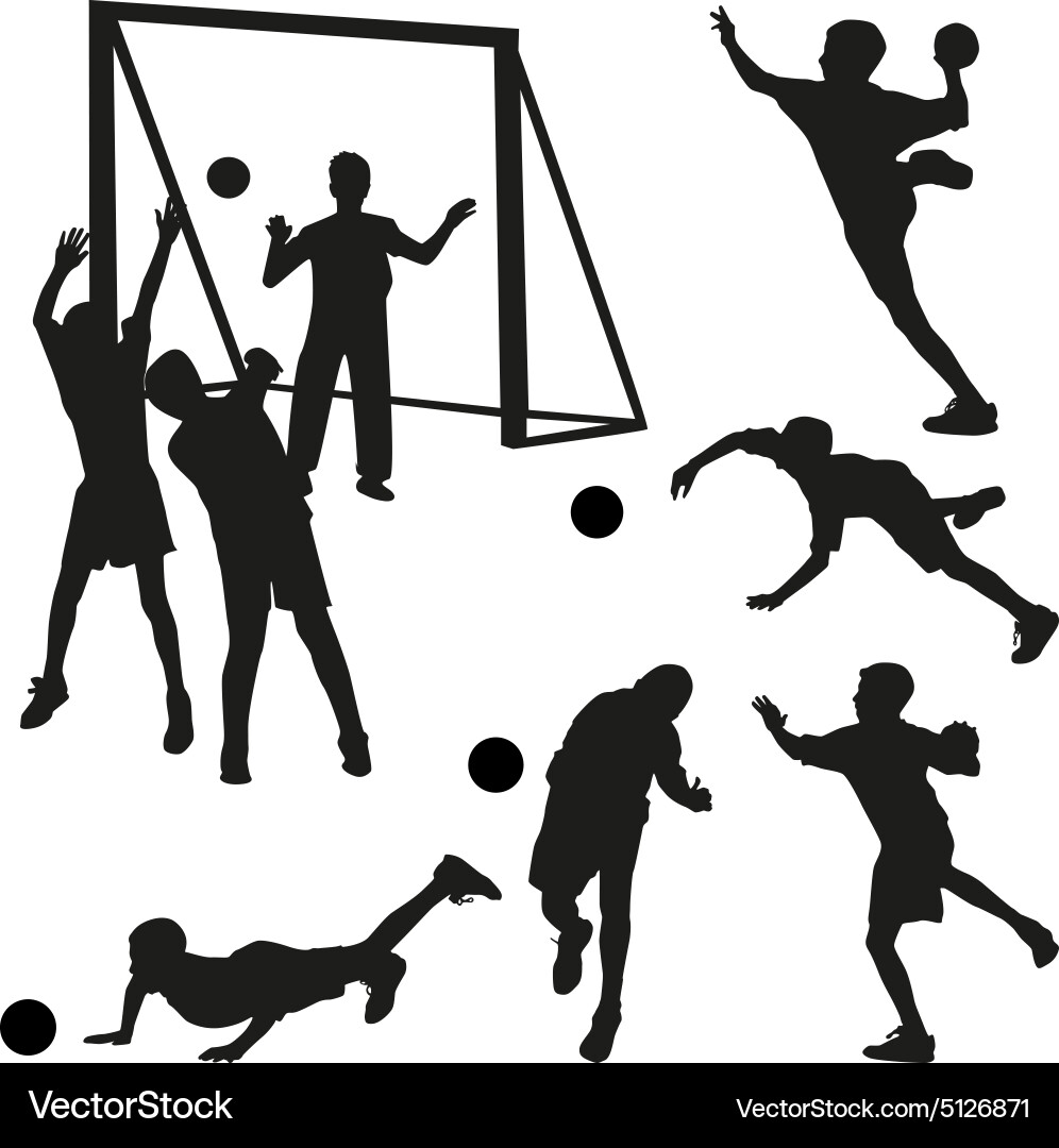 Handball player Royalty Free Vector Image - VectorStock
