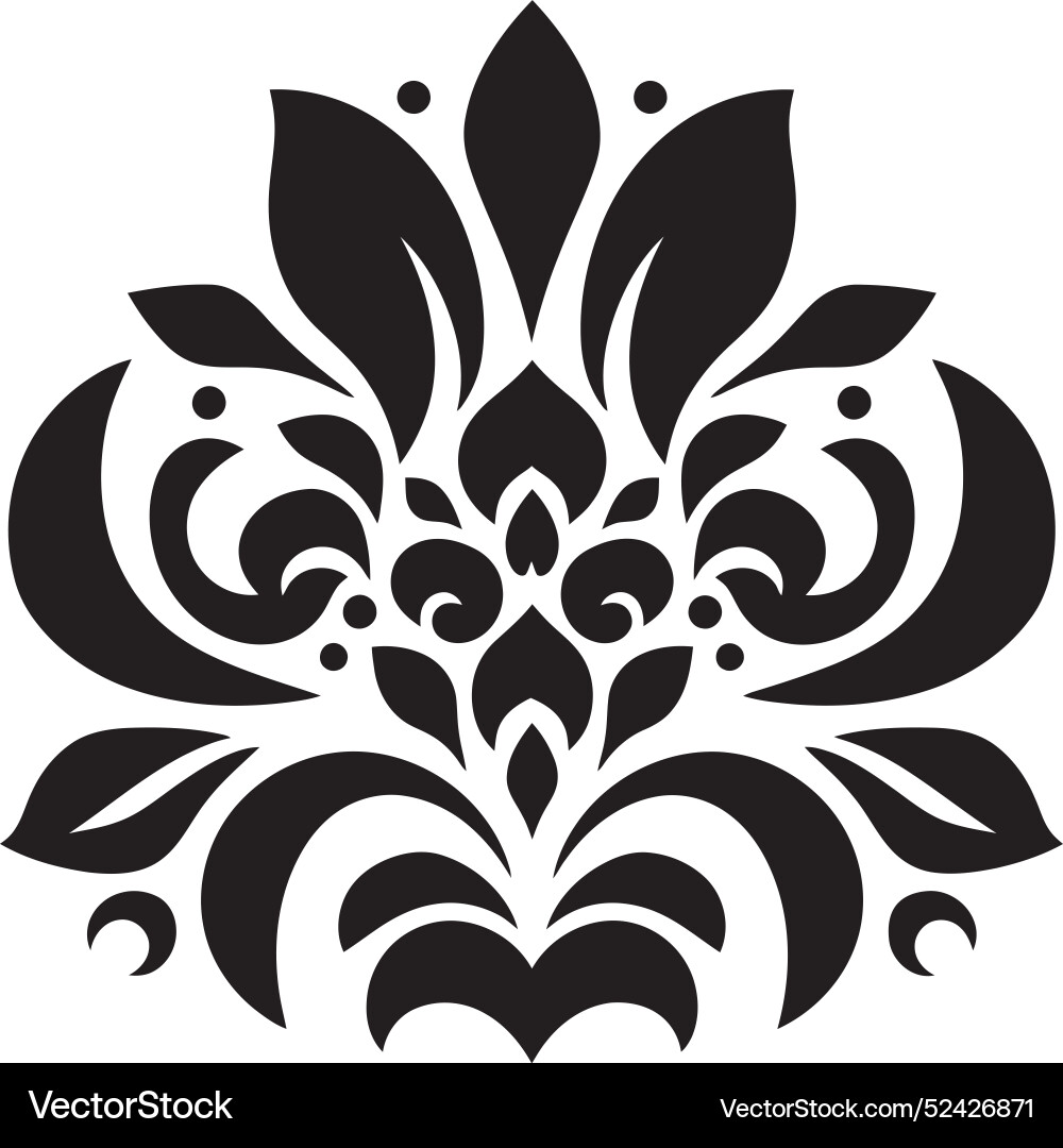 Noir gardenias black shadows flor Royalty Free Vector Image
