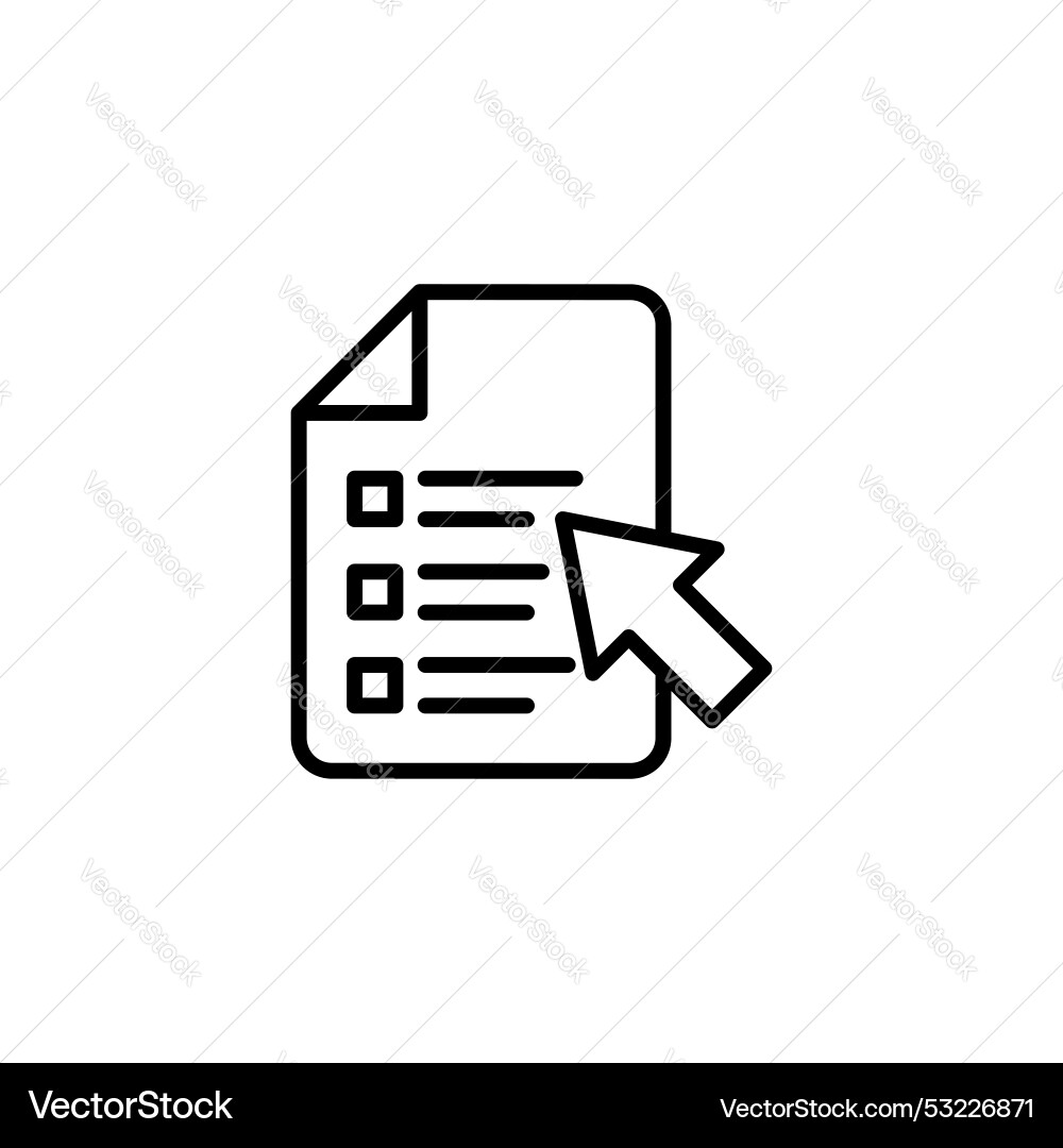 Online exam test icon set education assessment Vector Image