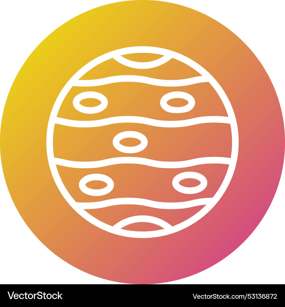 Jupiter icon design Royalty Free Vector Image - VectorStock