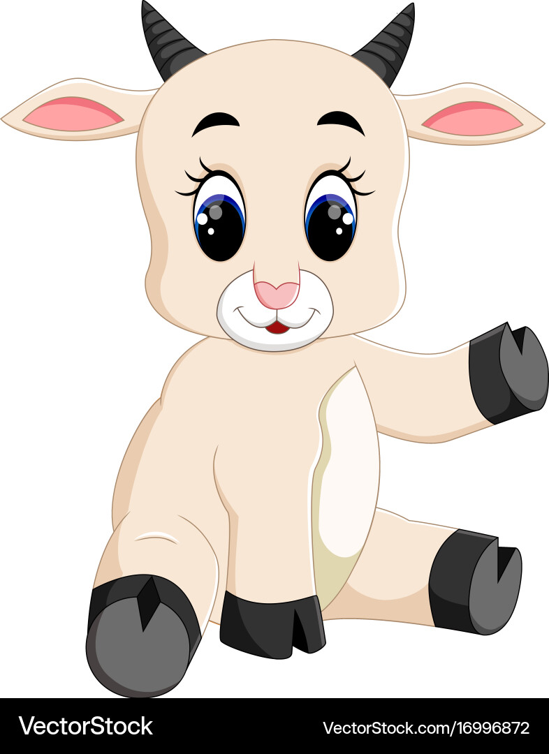 Süßes Baby Tor Cartoon Lizenzfreies Vektorbild