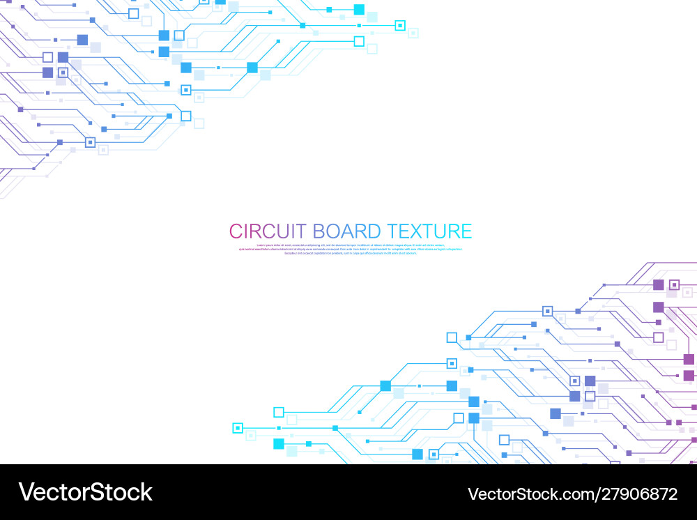 Technology abstract circuit board texture Vector Image