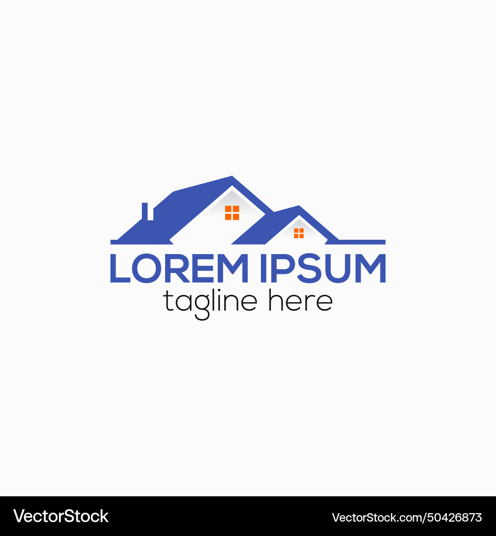 Aj letter construction real estate logo design Vector Image