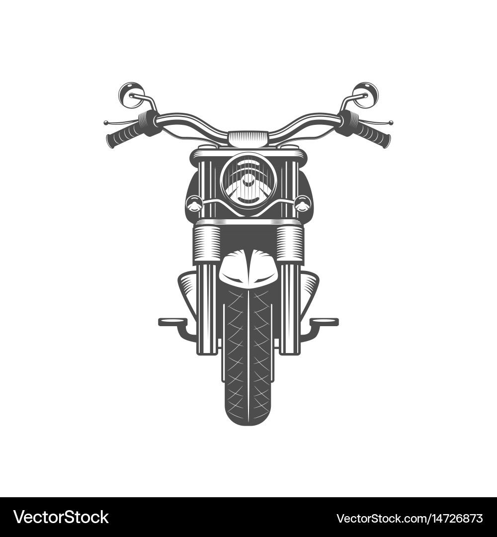 Classic Chopper Motorcycle Royalty Free Vector Image