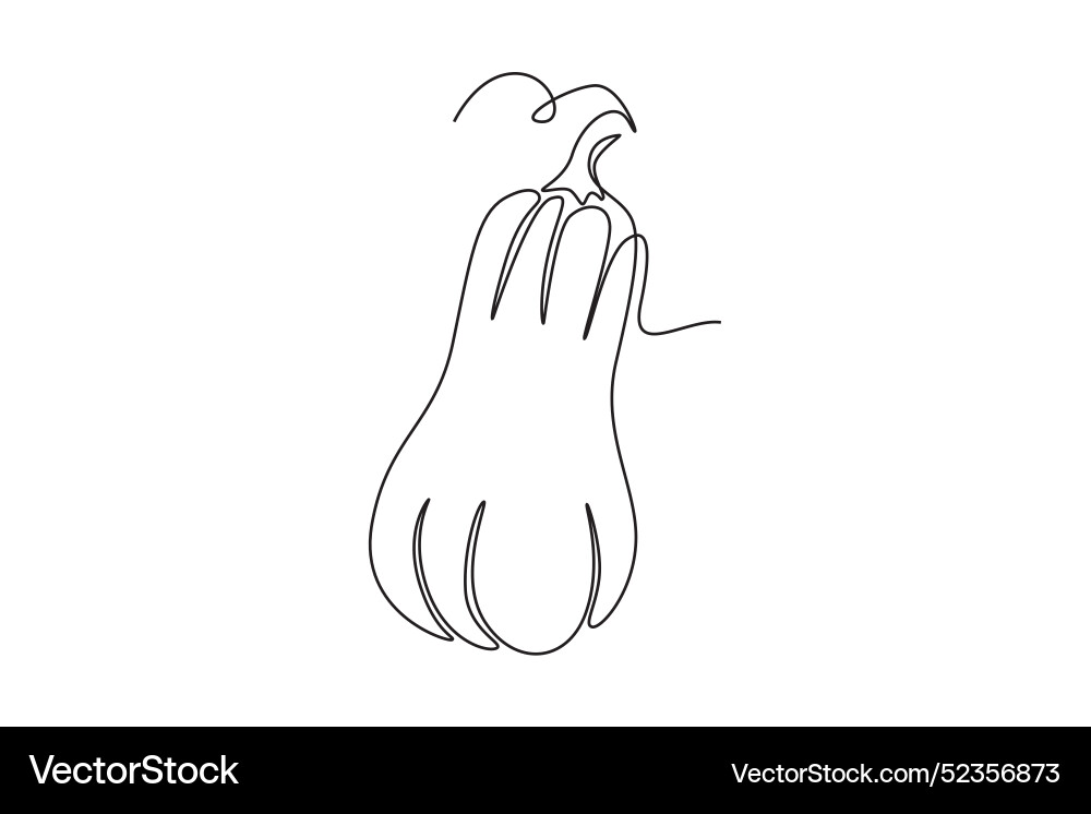 Single continuous line drawing of whole healthy Vector Image