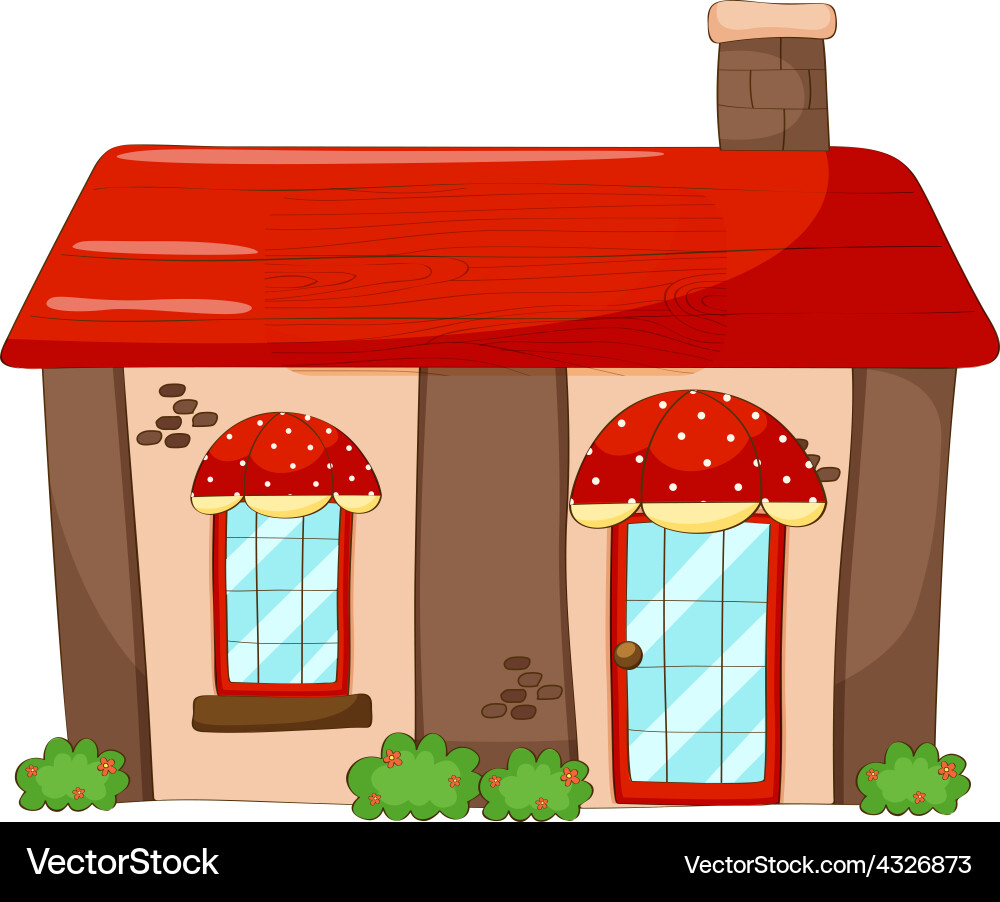 Single house Royalty Free Vector Image - VectorStock