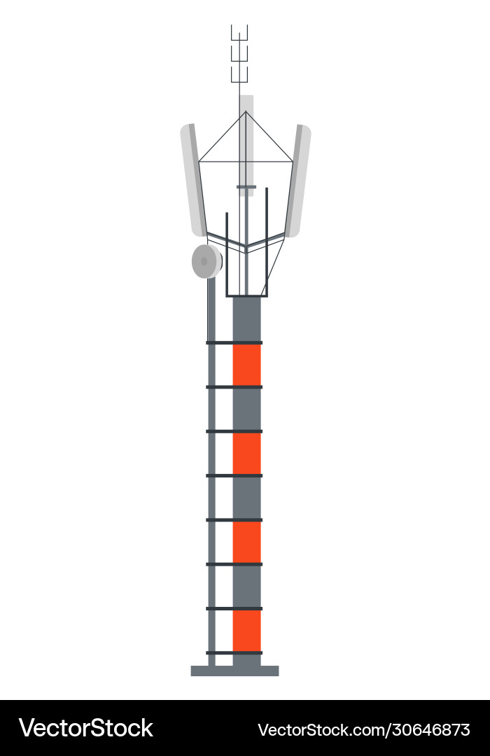 Tower station for signal transmitting Royalty Free Vector