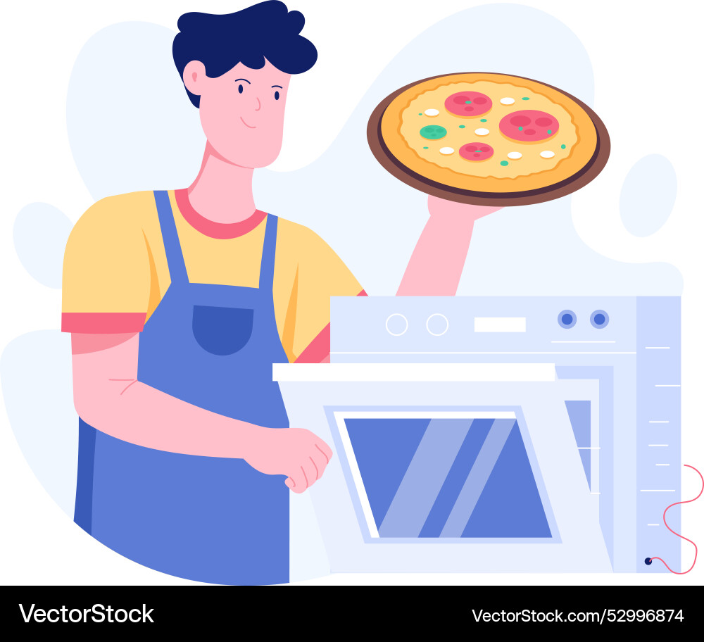 Baking oven Royalty Free Vector Image - VectorStock