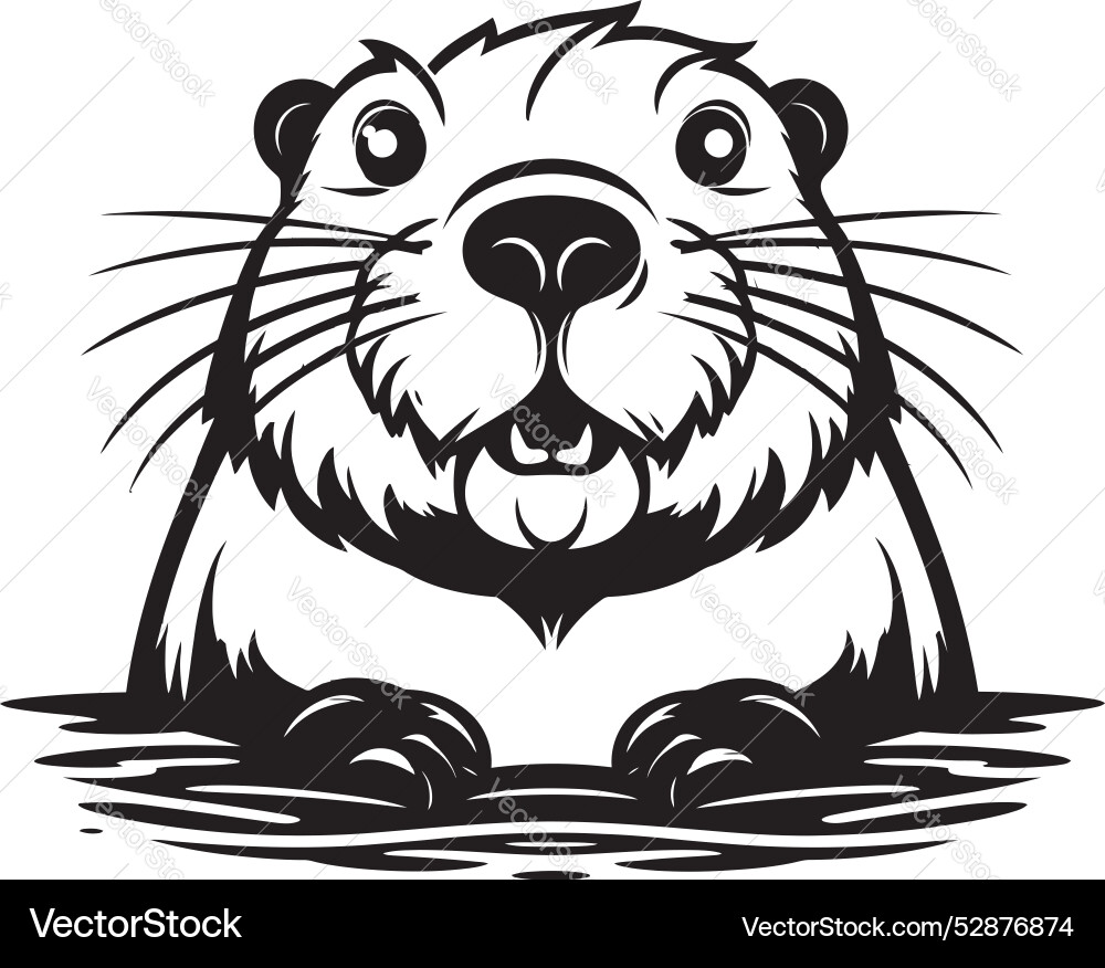 Industrious beaver logo dynasty heraldry Vector Image