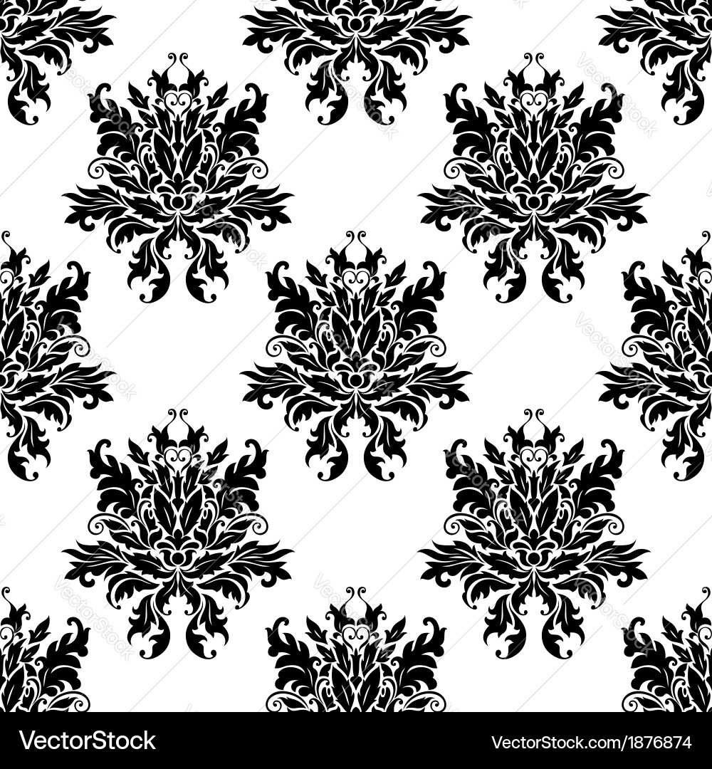 Ornate floral arabesque design Royalty Free Vector Image