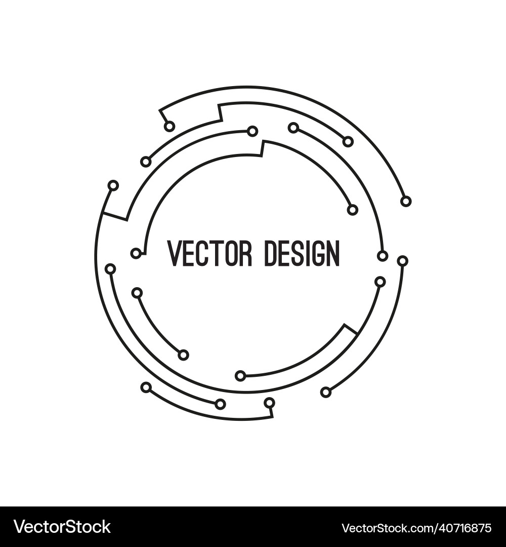 Abstract circle banner Royalty Free Vector Image