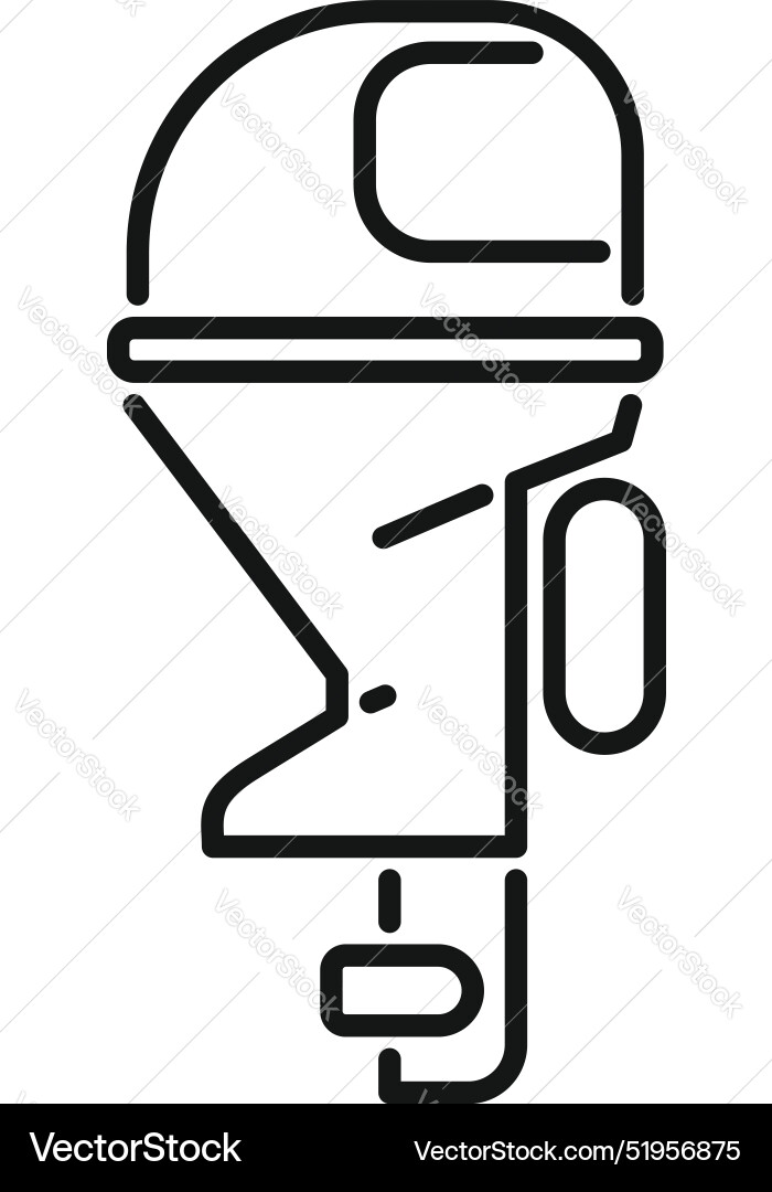 Boat motor engine presenting power and marine Vector Image