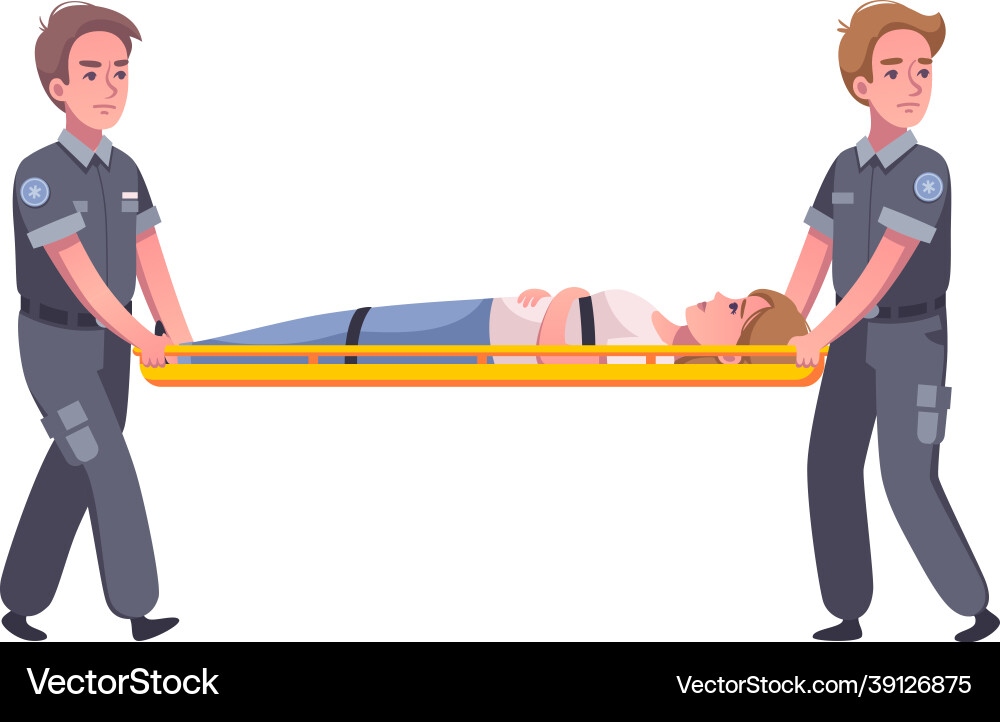 Paramedic cartoon icon Royalty Free Vector Image