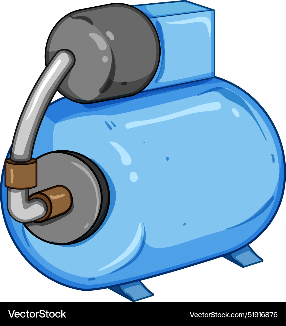 Station water pump cartoon Royalty Free Vector Image