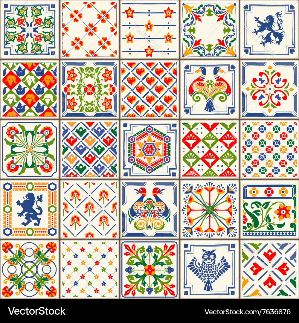 Traditional ceramic 06 vintage 2d Royalty Free Vector Image