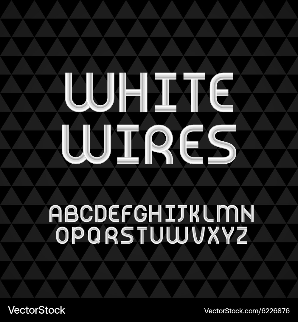 Wire and Cable Alphabet Vector Images (over 500)