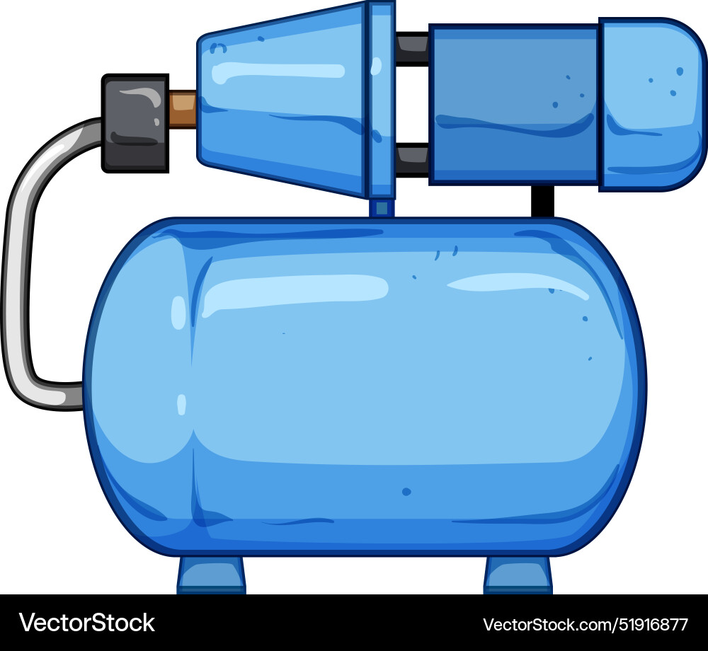 Clean water pump cartoon Royalty Free Vector Image